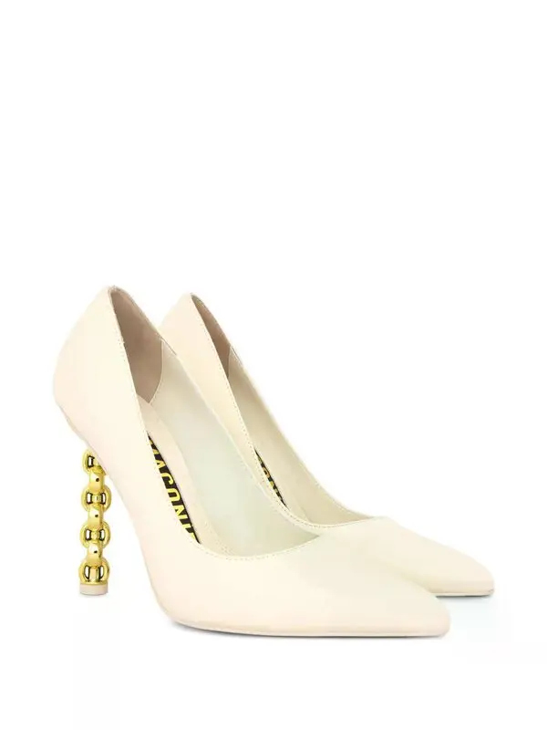 KAT MACONIE Lydia Chain-link Heel Pumps - White