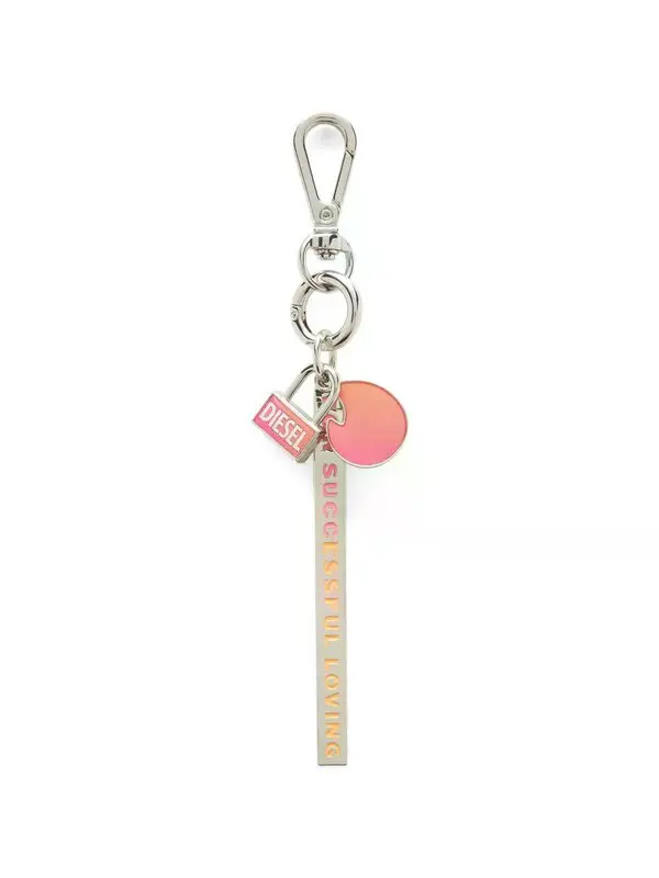 DIESEL® X Tinder Charm Padlock-detail Bracelet - Silver