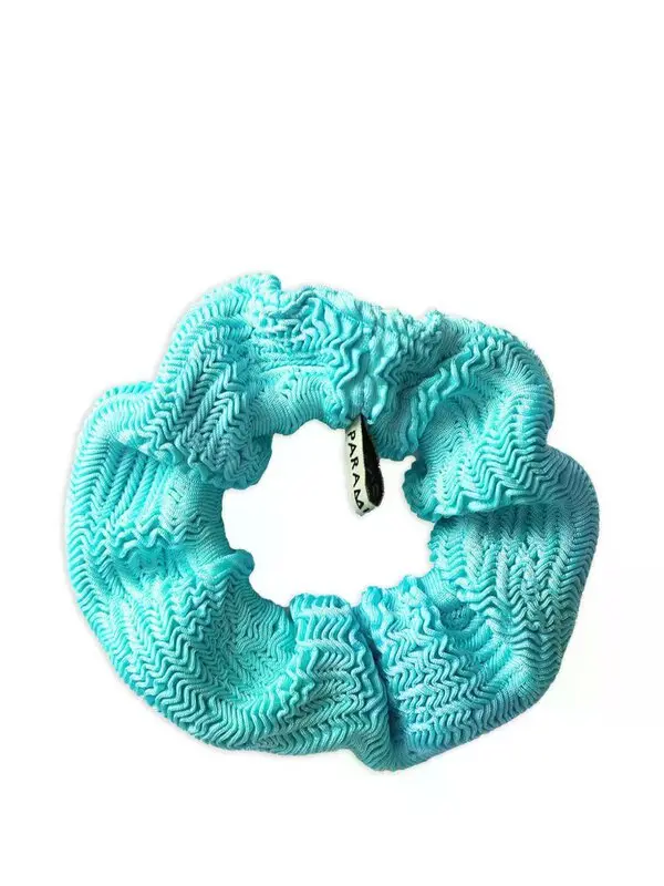 PARAMIDONNA Textured Scrunchie - Blue
