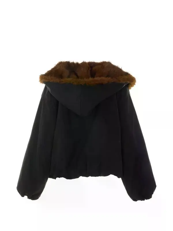 ELEH Faux-fur Trim Hooded Jacket