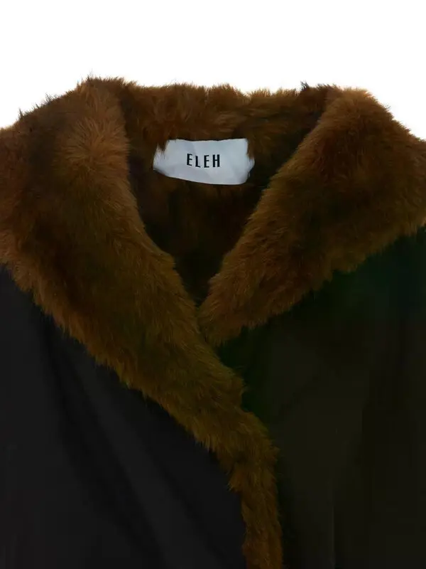 ELEH Faux-fur Trim Hooded Jacket