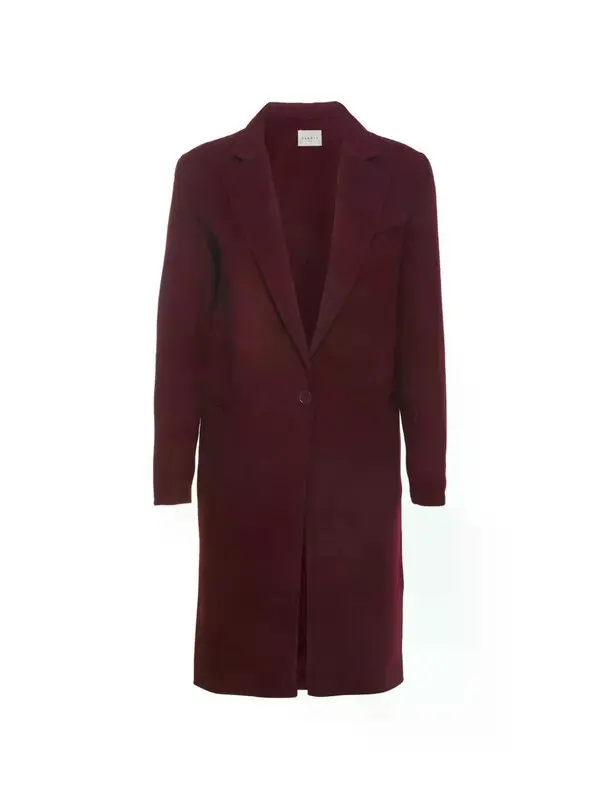 Sandro Felt Single-breasted Coat