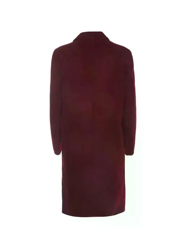 Sandro Felt Single-breasted Coat