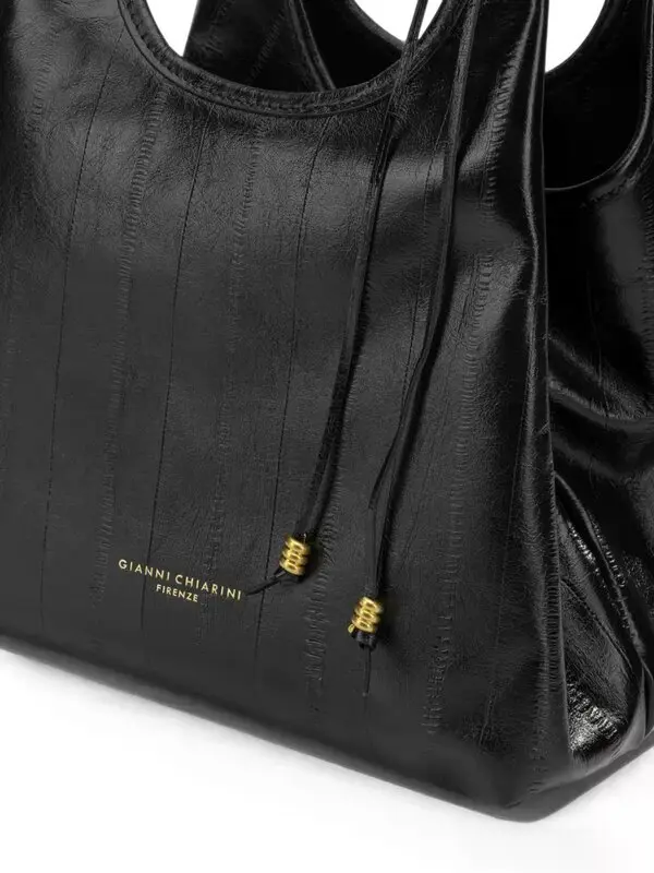 GIANNI CHIARINI Dua Eel-effect Leather Tote Bag