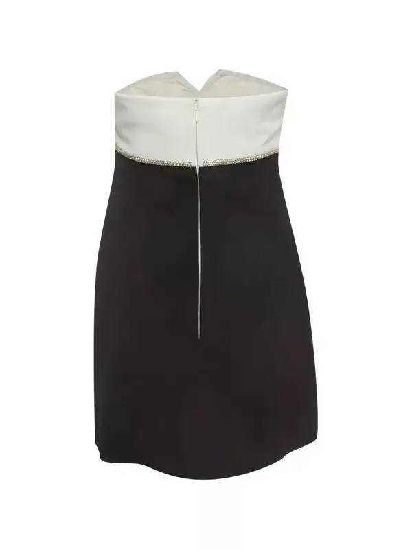 SELF-PORTRAIT Crystal-embellished Bow Mini Dress