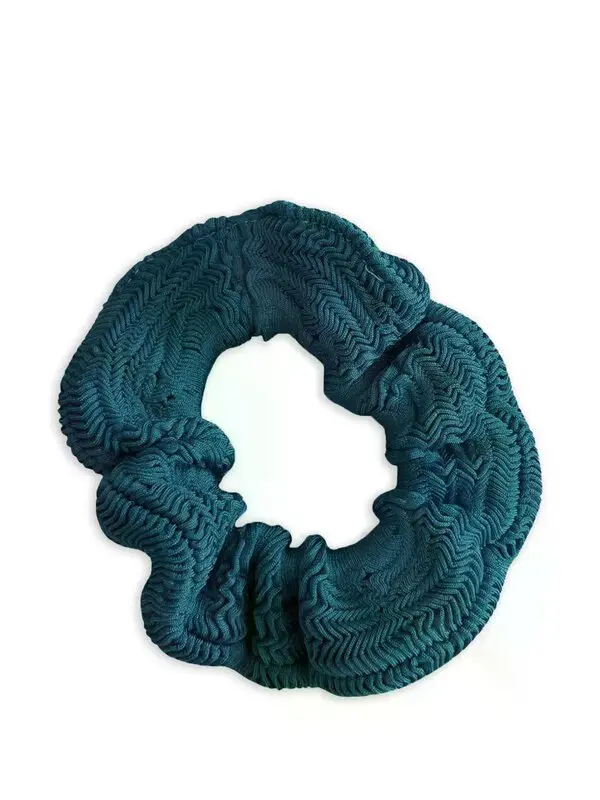 PARAMIDONNA Textured Scrunchie - Blue