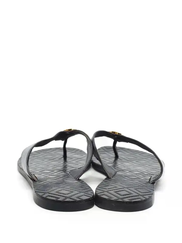 Tory Burch Miller Logo-medallion Sandals - Black