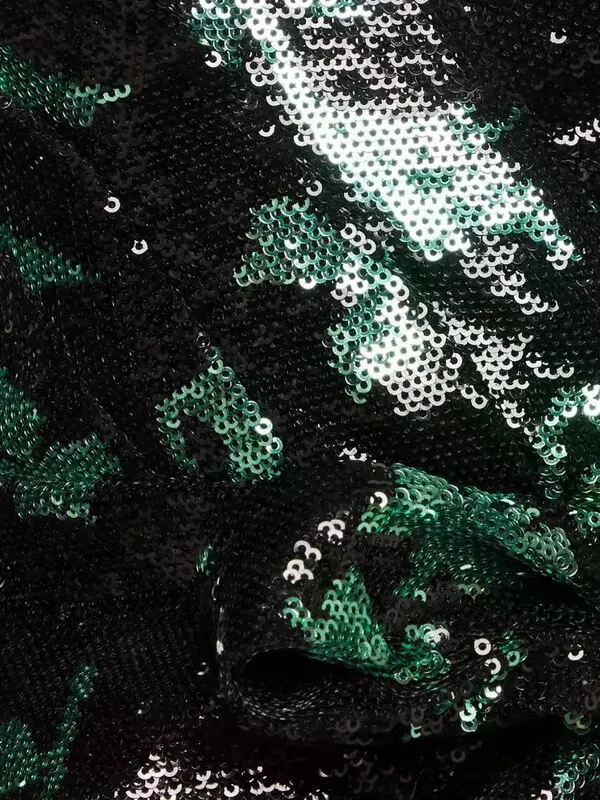 SELF-PORTRAIT V-neck Sequined Asymmetrical Top