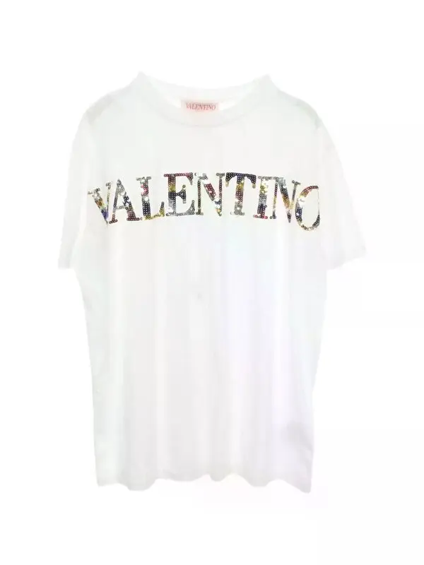 Valentino Garavani 2010s Sequin Logo T-shirt
