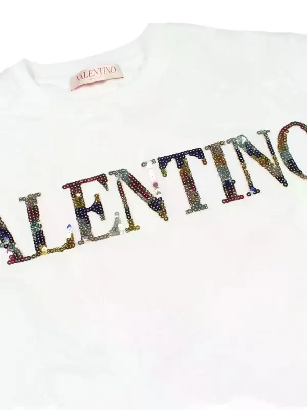Valentino Garavani 2010s Sequin Logo T-shirt