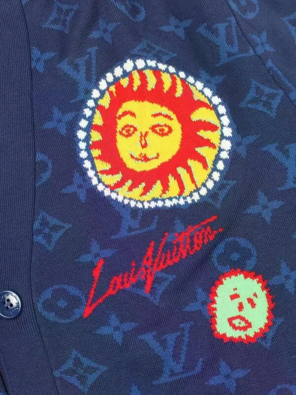 LOUIS VUITTON X Yayoi Kusama 2010s Monogram Cardigan