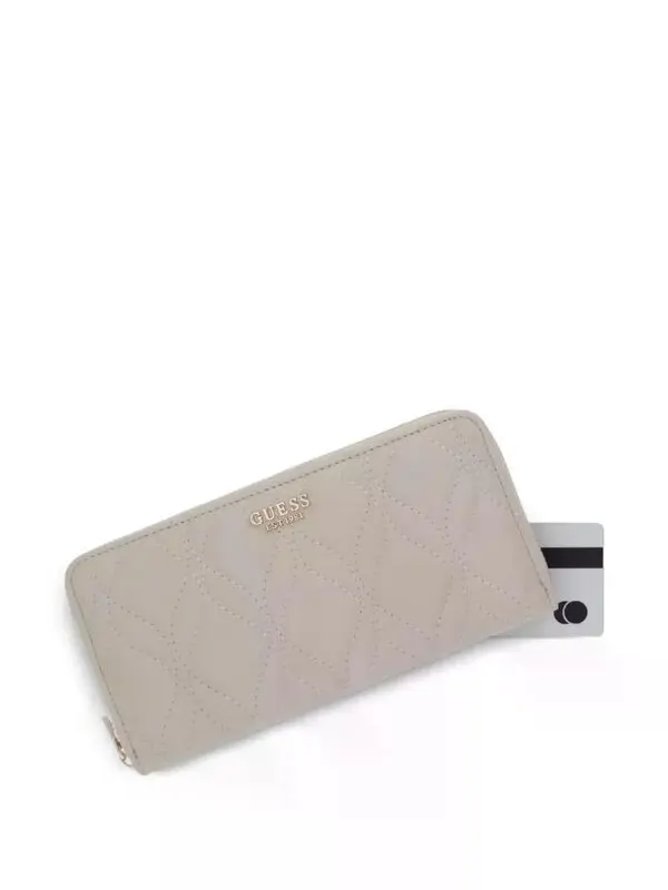 Guess Maxine Quilted-effect Zip-around Wallet