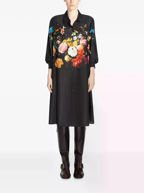 Dries Van Noten Viscose Shirt Dress
