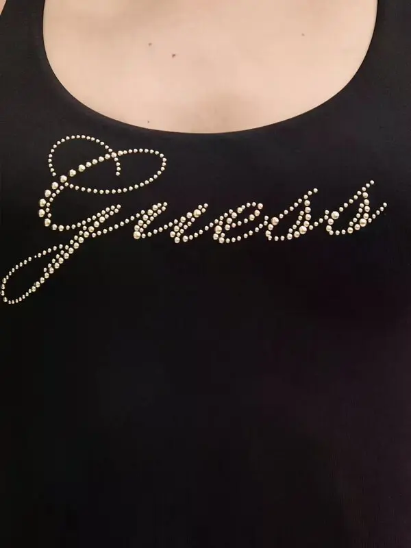 Guess Annalisa Stud-embellished Scoop-neck Swimsuit