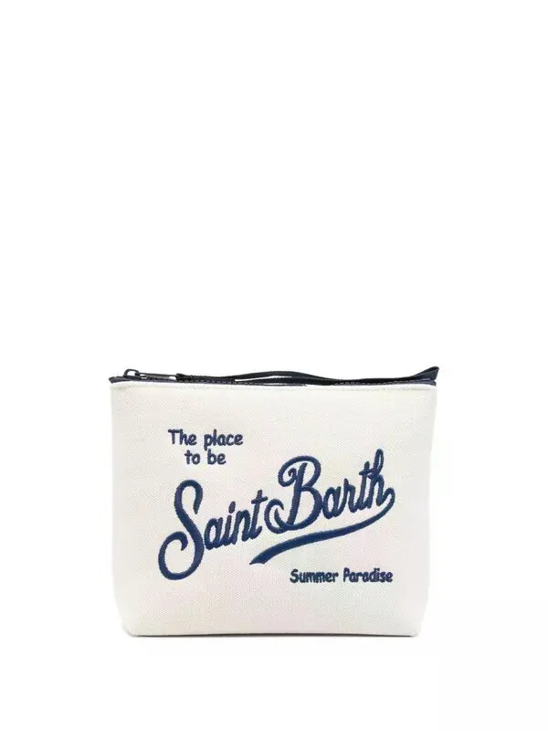 MC2 SAINT BARTH Aline Embroidered Clutch Bag