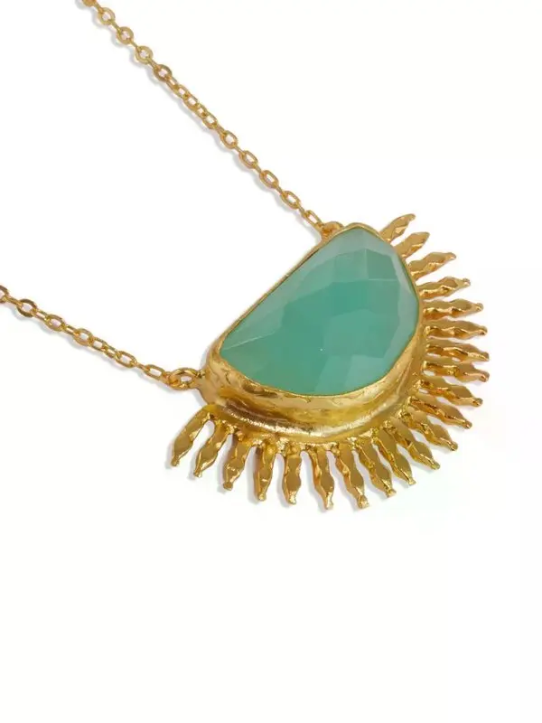 OTTOMAN HANDS Sunrise Aqua Chalcedony Necklace