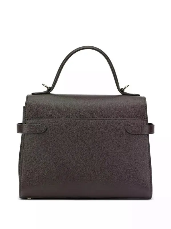 LE TANNEUR Emilie Pebbled Tote Bag - Brown