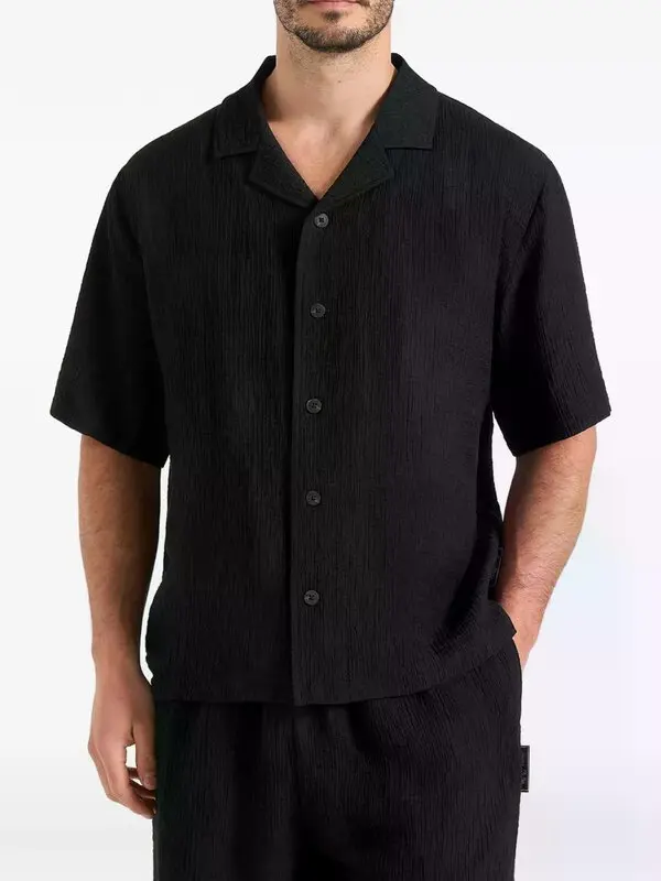 Manière De Voir Harley Textured Revere Shirt