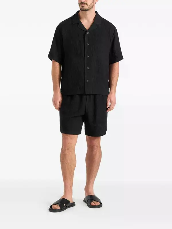Manière De Voir Harley Textured Revere Shirt
