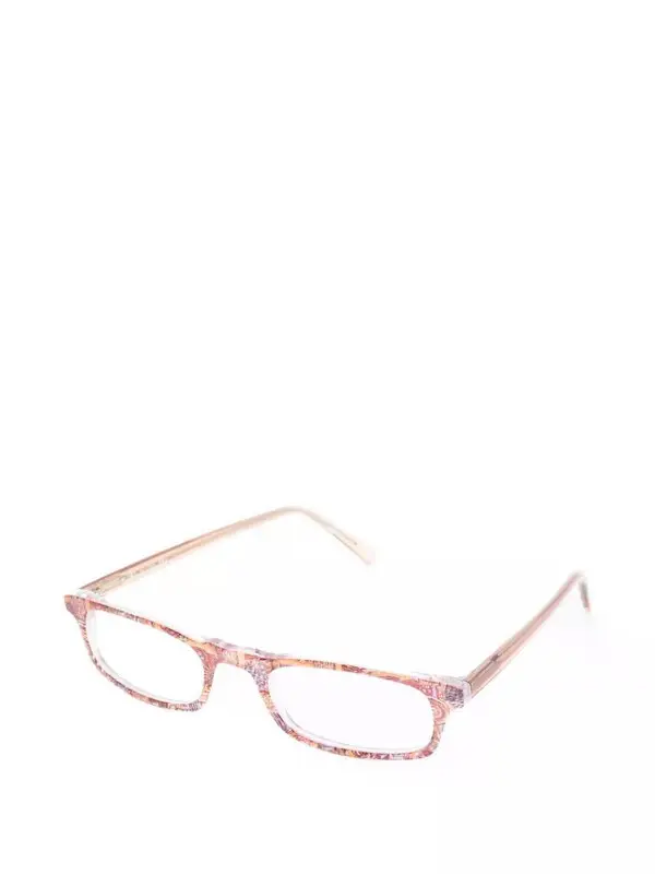SOCIEL Abstract-pattern Rectangle-frame Glasses