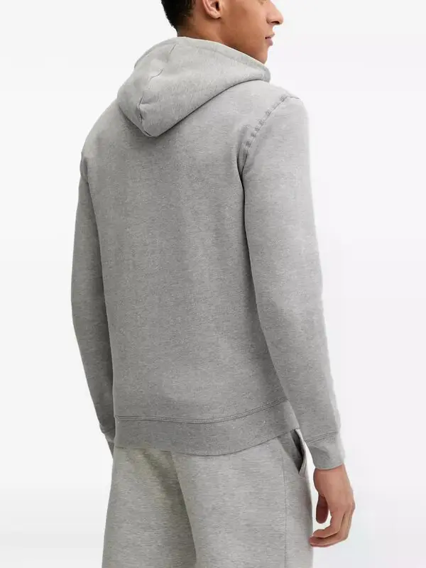 Guess Logo-plaque Zip-up Hoodie
