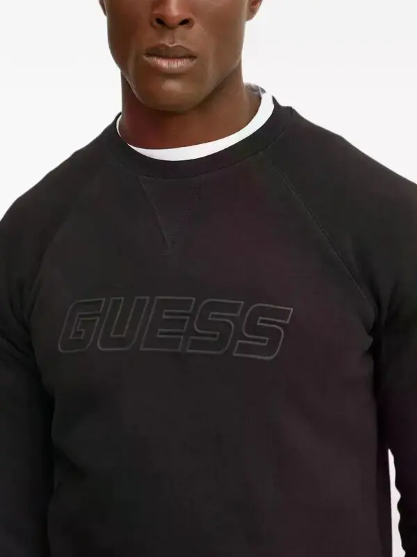 Guess Logo-print Raglan-sleeve Sweatshirt