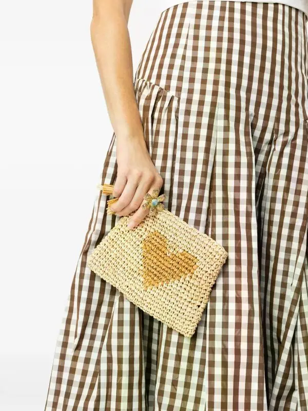 Aerin Small Heart Clutch Bag