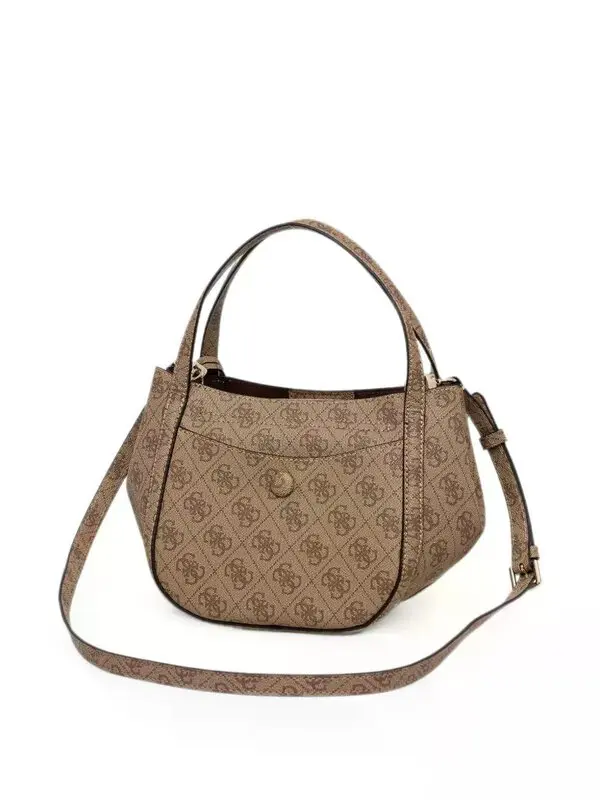 Guess Coleen Monogram-print Logo-plaque Tote Bag