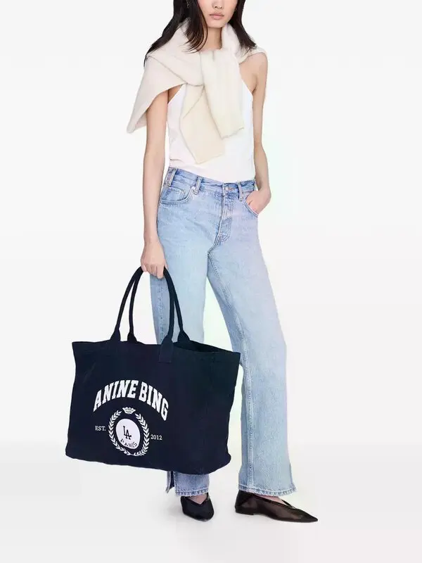 ANINE BING Leo Collegiate Tote Bag