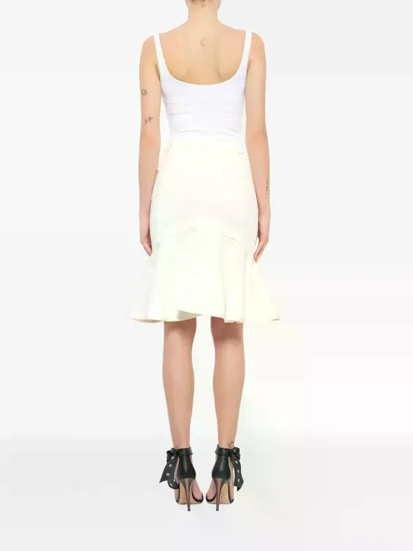 Givenchy Ruffled Panelled Midi Skirt