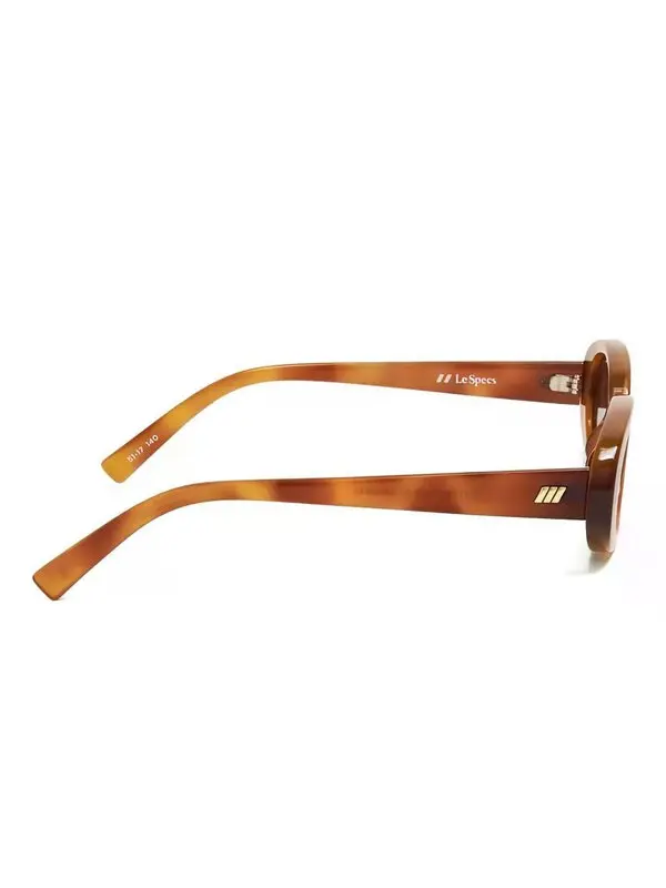 Le Specs Outta Love Oval-frame Sunglasses - Brown