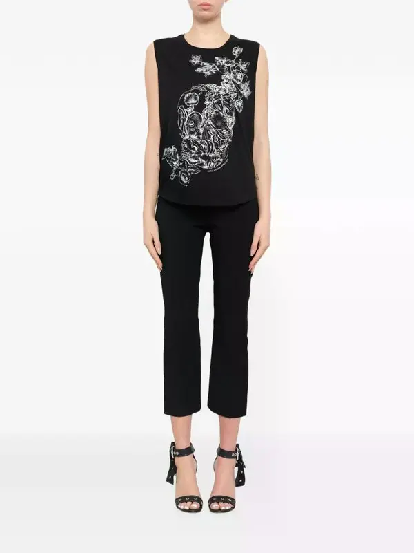 Alexander McQueen Life Skull-print Sleeveless Top