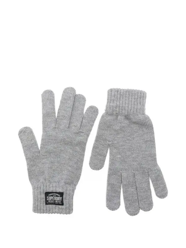 Superdry Ribbed Gloves - Grey