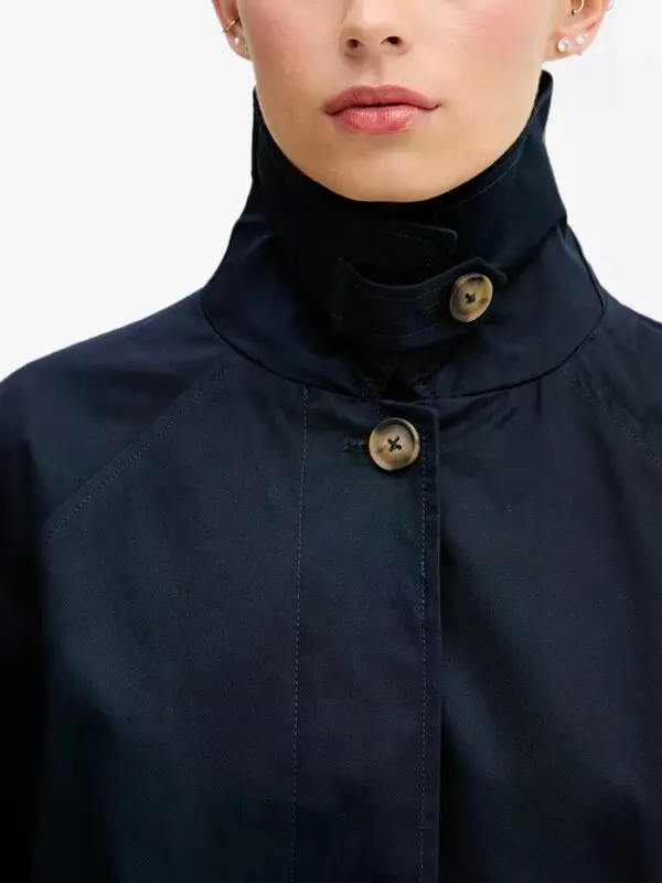 BENETTON Button-cuff Raglan-sleeve Coat
