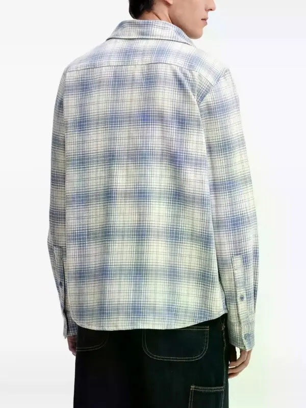 Dickies Plaid-pattern Chest-pocket Shirt