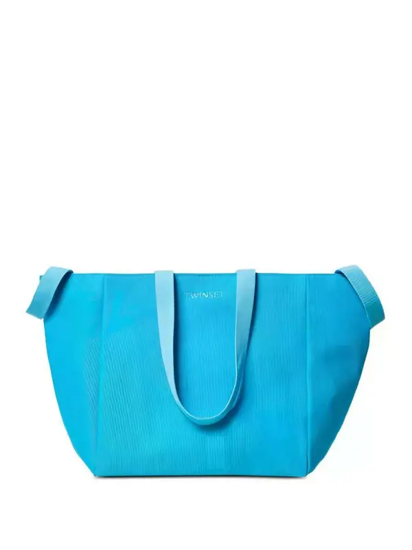 TWINSET Shopper Logo-print Canvas Tote Bag
