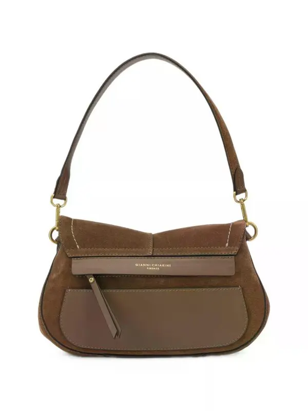 GIANNI CHIARINI Helena Round Suede Shoulder Bag