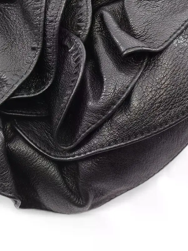 Saint Laurent 2010s Naja Leather Shoulder Bag