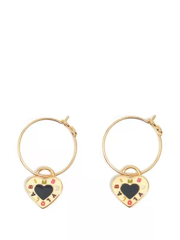 Bimba Y Lola Heart Drop Earrings