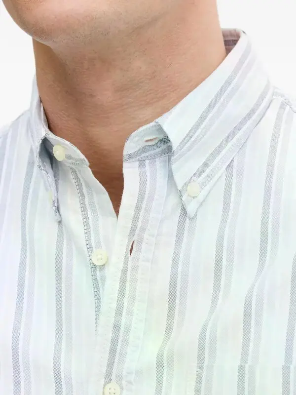 BENETTON Striped Button-down Shirt