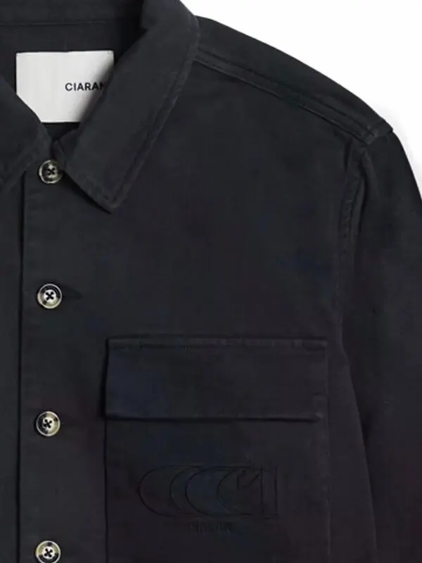 CIARAN Cc1 Embroidered Cotton Overshirt
