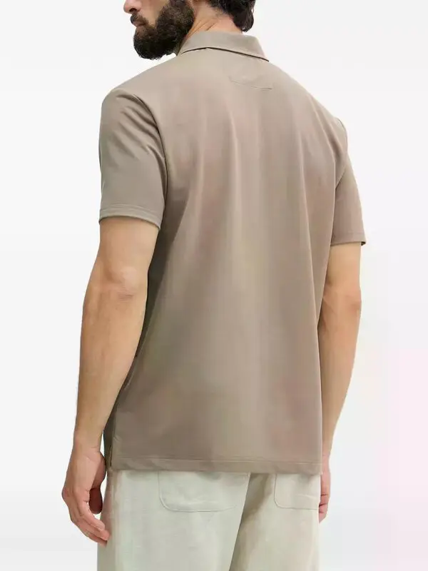 Guess Logo-embroidered Short-sleeve Polo Shirt