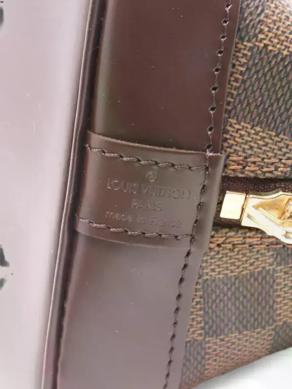 LOUIS VUITTON Alma Damier Ebène Tote Bag