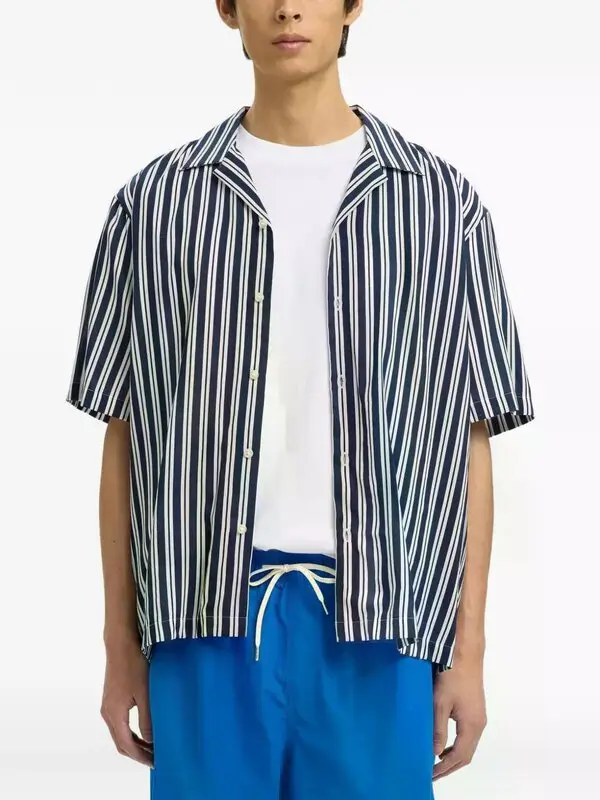 SELECTED Striped Short-sleeve Shirt