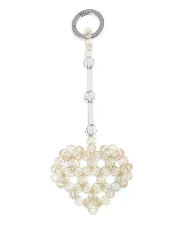 0711 TBILISI Heart-shaped Keychain - Neutrals