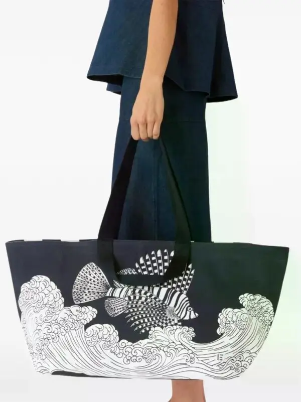 INOUI EDITIONS Poseidon Graphic-print Tote Bag