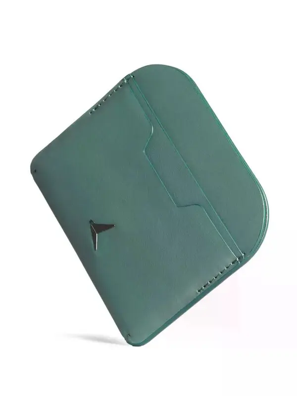 TROUBADOUR Leather Cardholder - Green