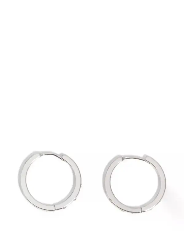 Bimba Y Lola Tone Hoop Earrings - Silver