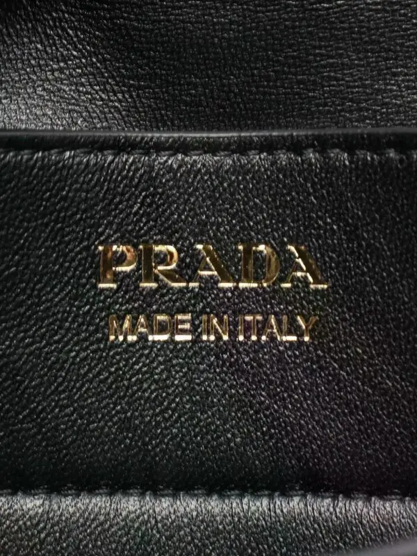 Prada Saffiano Leather Double Tote Bag - Black