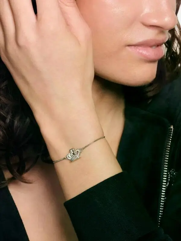 Juicy Couture Icon Crown-detail Adjustable Bracelet